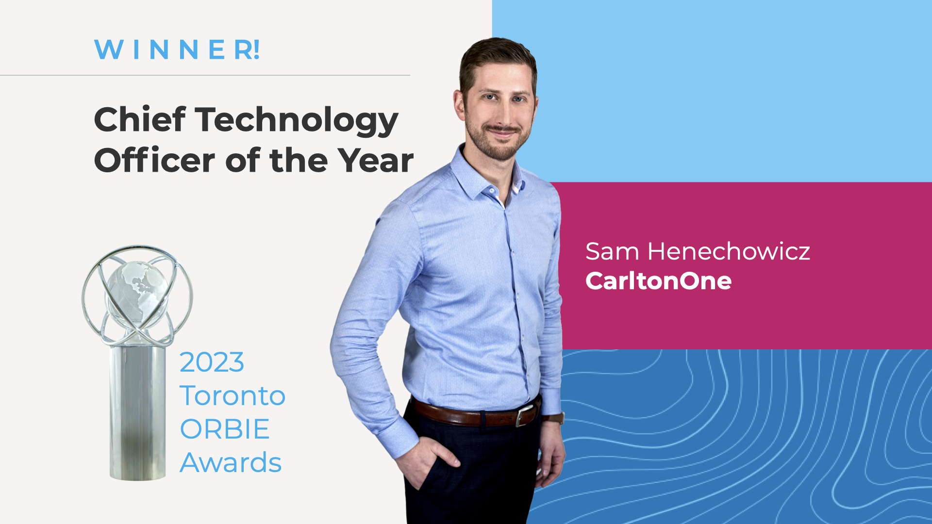 Sam Henechowicz wins CTO of The Year award